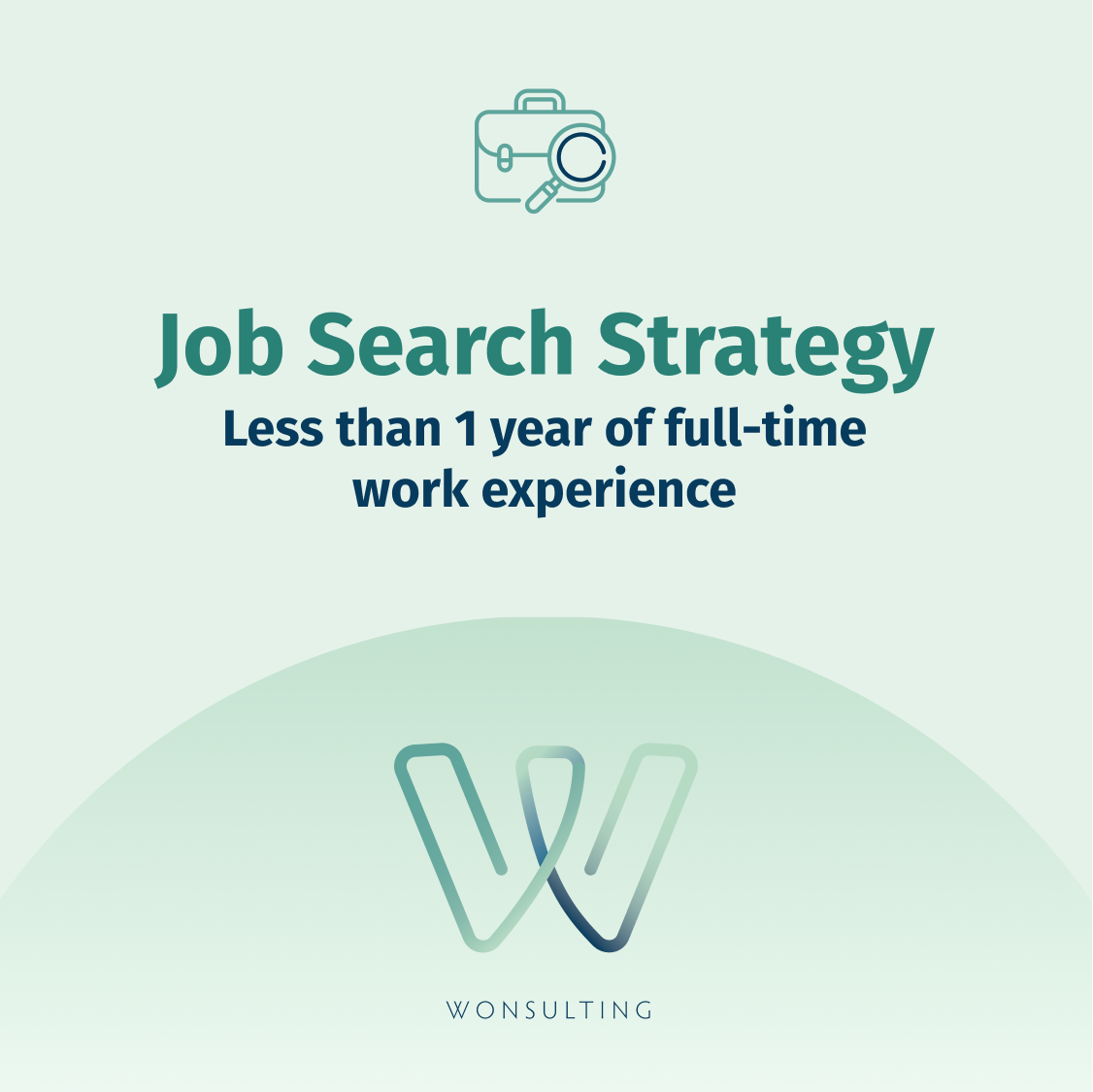 Student - Job Search Strategy – Wonsulting Inc.